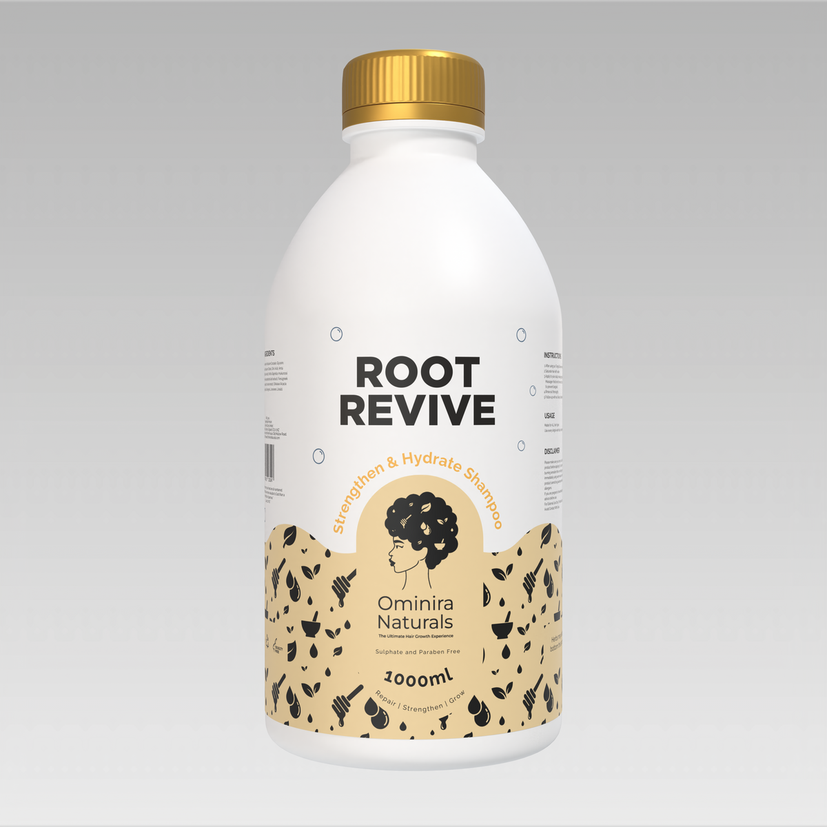 Root Revive – Strengthen & Hydrate Shampoo – Ominira Naturals