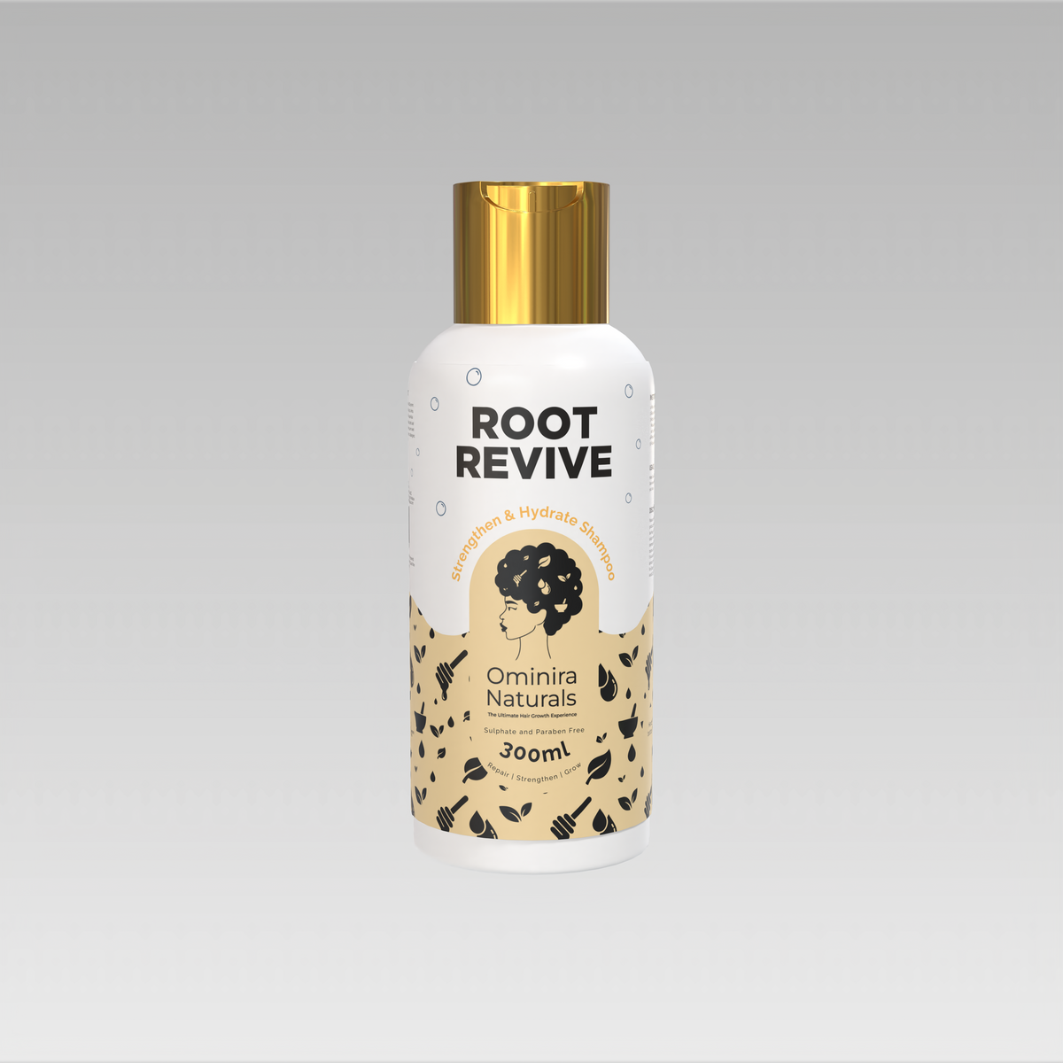 Root Revive – Strengthen & Hydrate Shampoo – Ominira Naturals